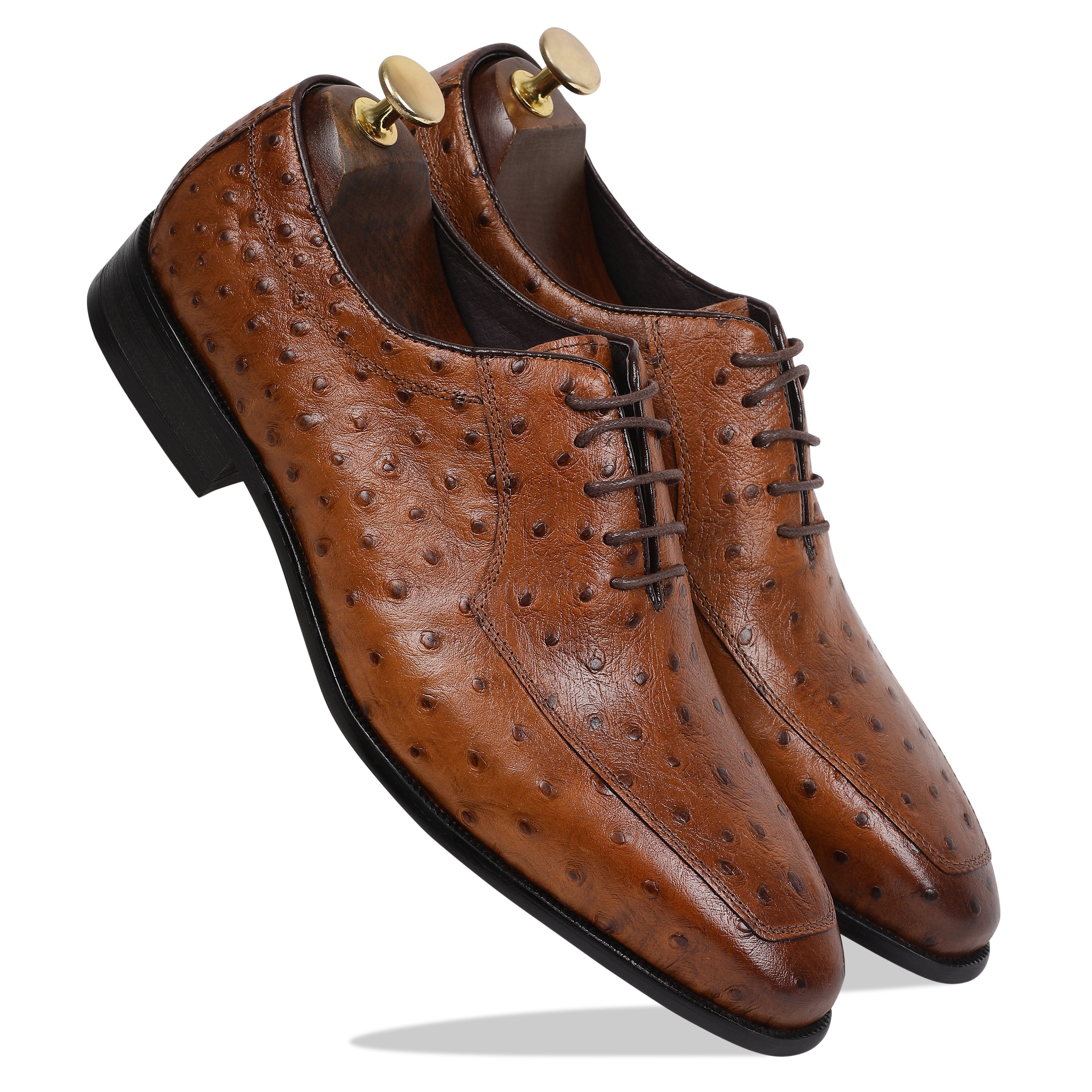 Ostrich King - Brown – Vantier Shoes